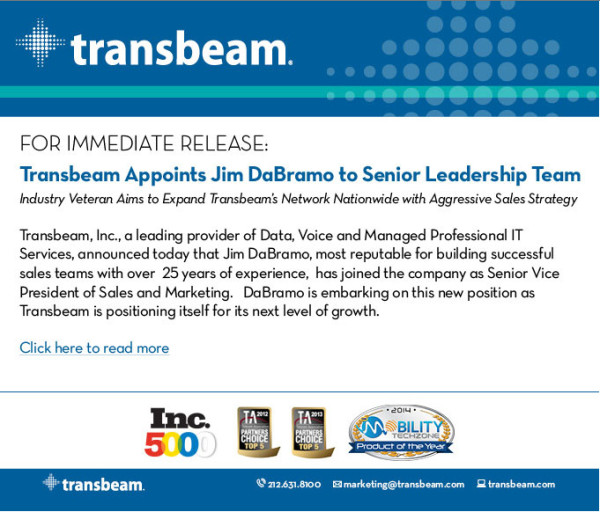 Transbeam Appoints Jim DiBramo to Senior Leadership Team | iAgentNetwork