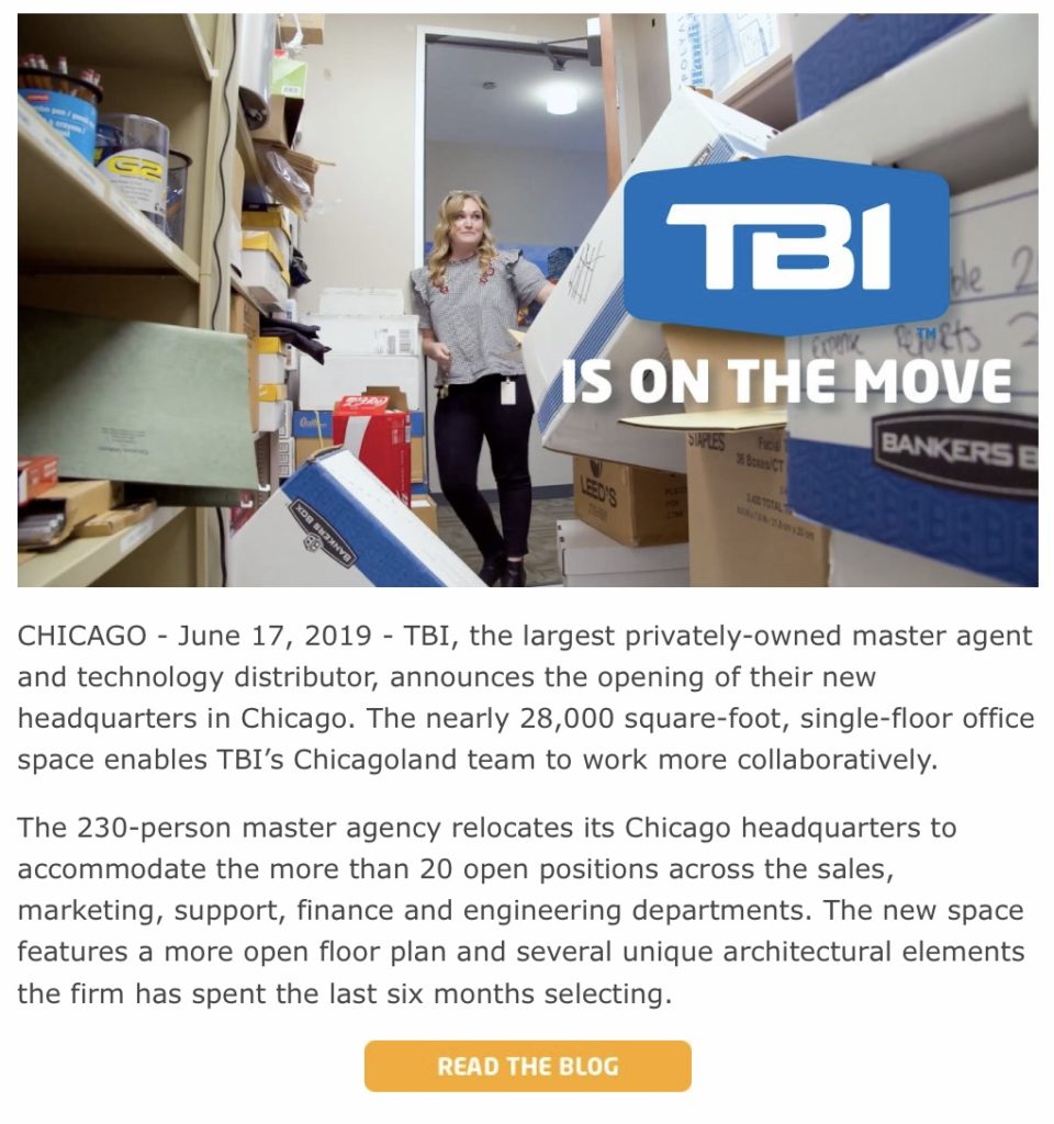 TBI Moves into New Chicago Headquarters | iAgentNetwork