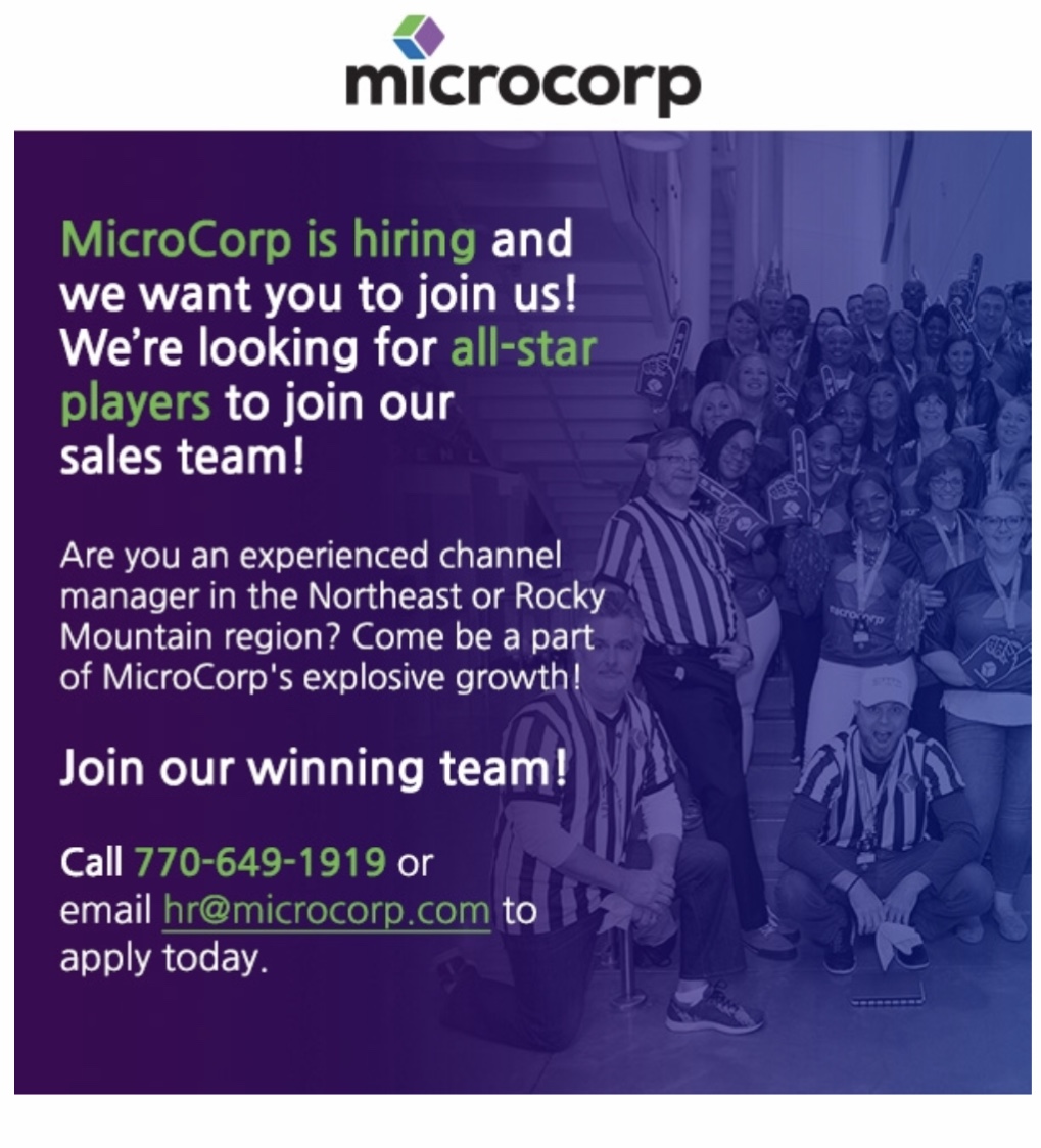MicroCorp is Hiring! Come Join Our All-Star Team! | iAgentNetwork