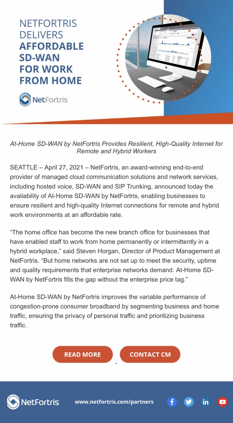 NetFortris Delivers Affordable SD-WAN for Work from Home | iAgentNetwork