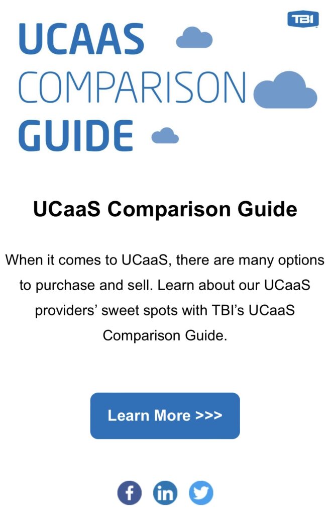 TBI UCaaS Comparison Guide | iAgentNetwork